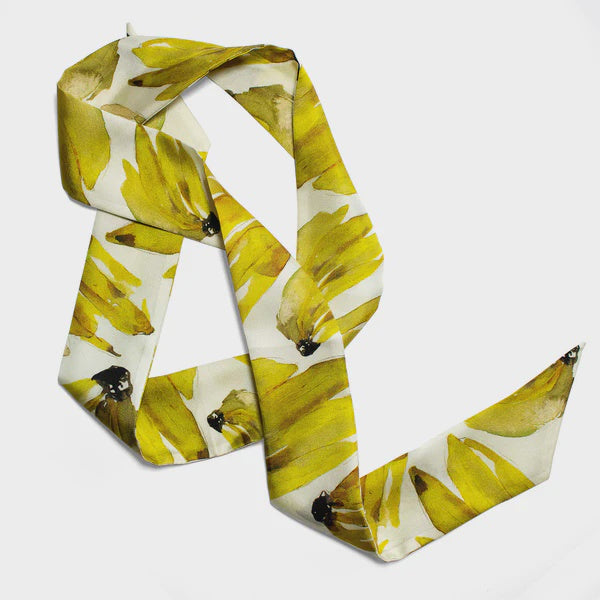 Victoria Verbaan Bananas Silk Twilly – Mungo & Jemima Clothing